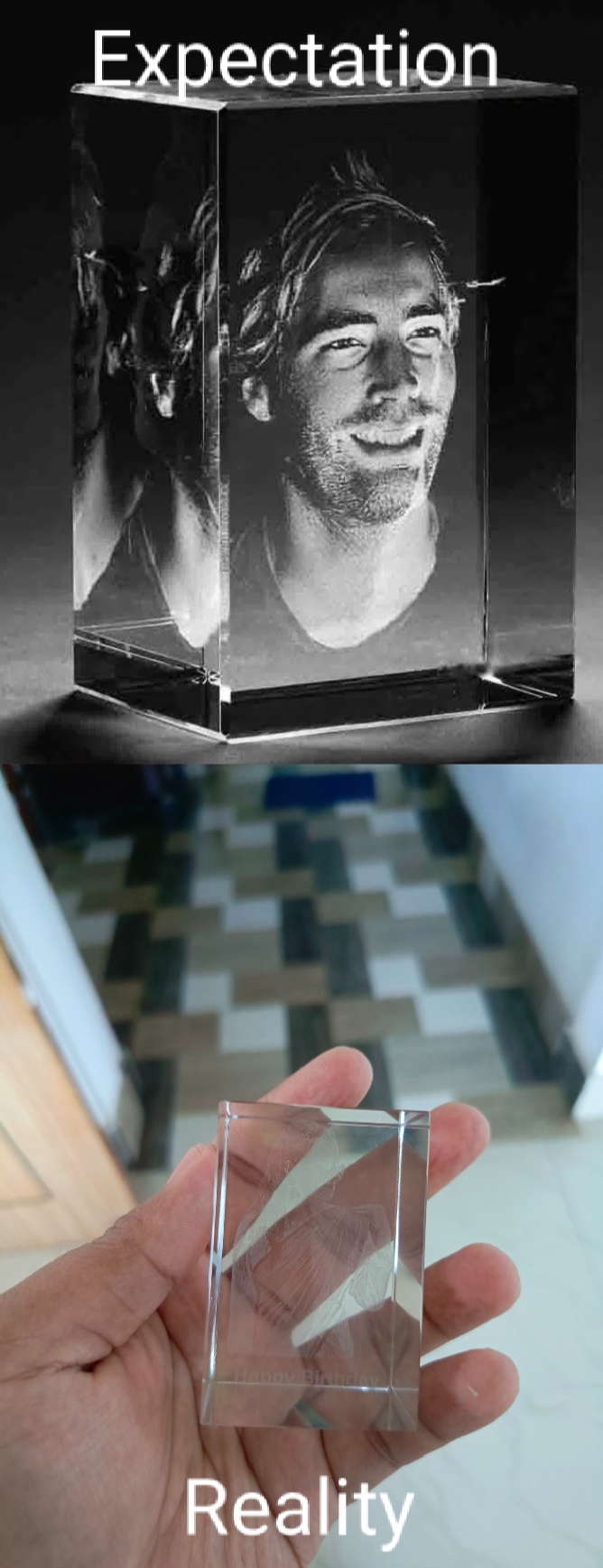 3D Crystals Portrait To Your Soul Mate